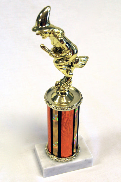 9 inch witch trophy on white marble base – TL's Trophies & Collectibles